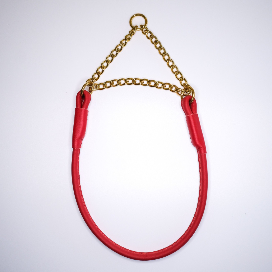 Leather Half Check Collar