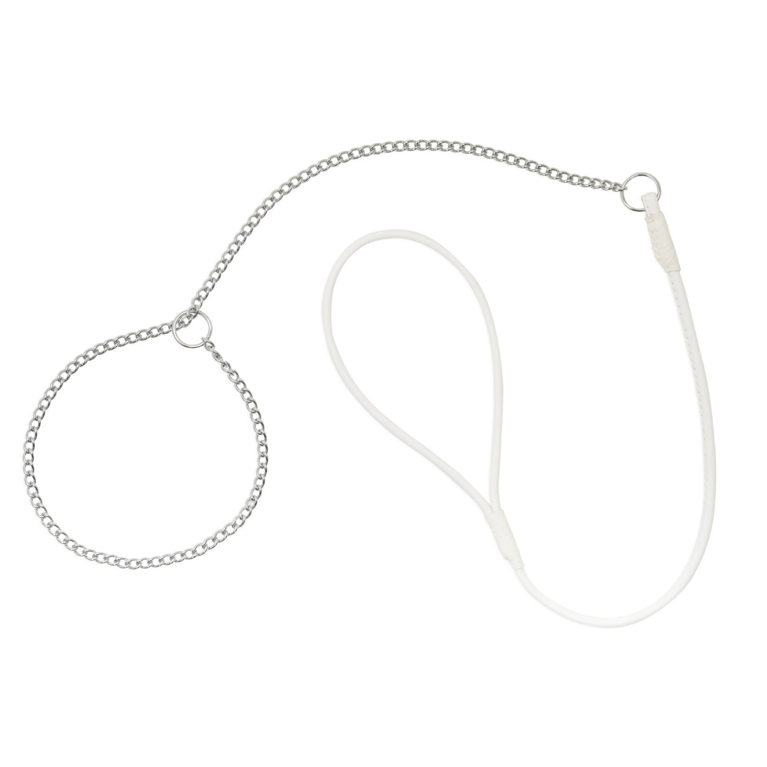 Combination Leather and Chain Slip Lead